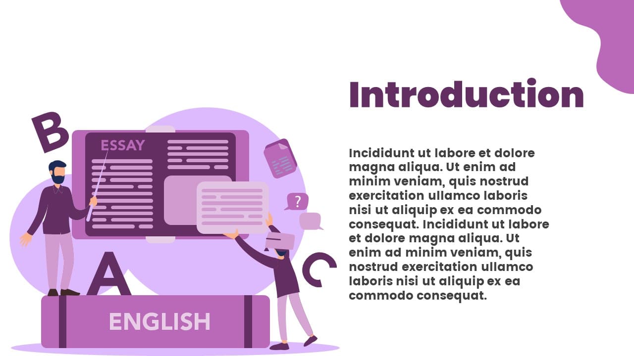 Free English Class Template - PowerPoint - PPT & Google Slides Download