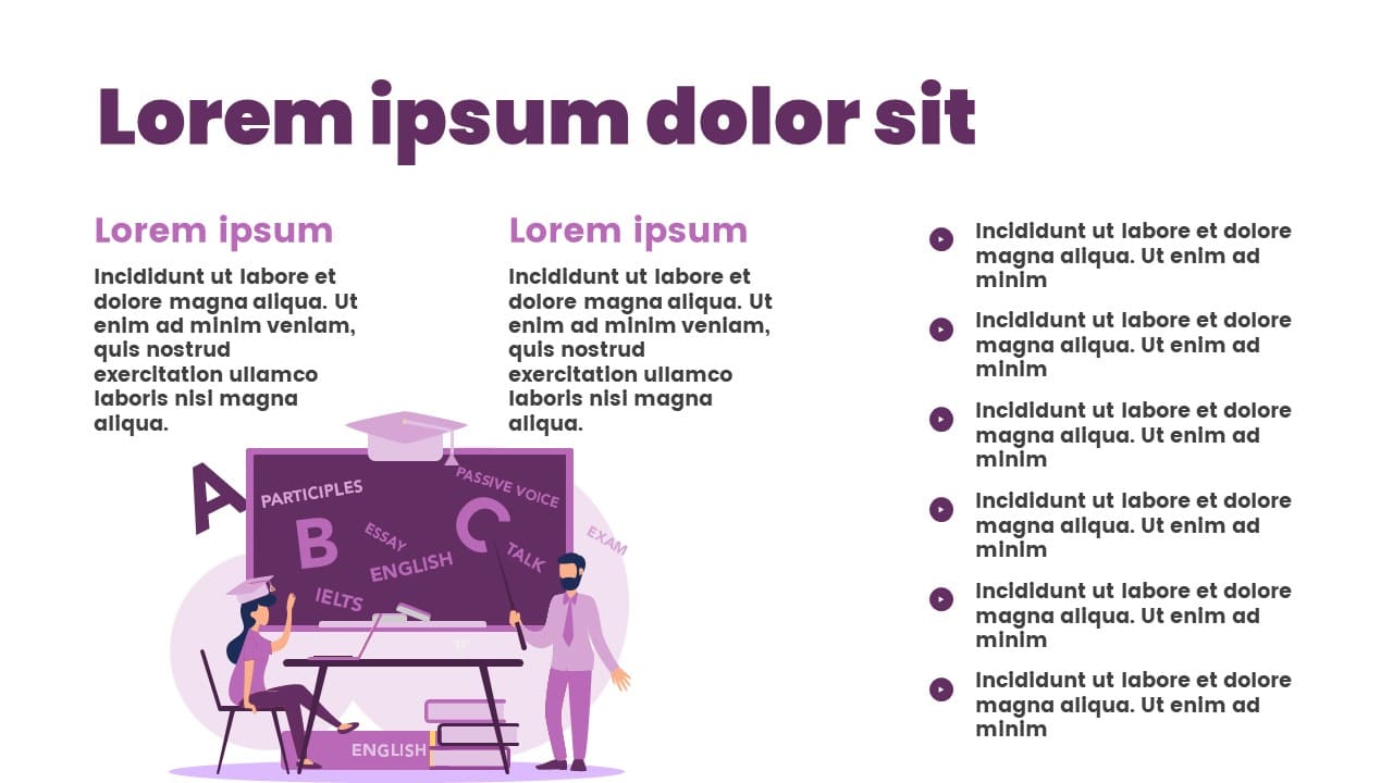 Free English Class Template - PowerPoint - PPT & Google Slides Download