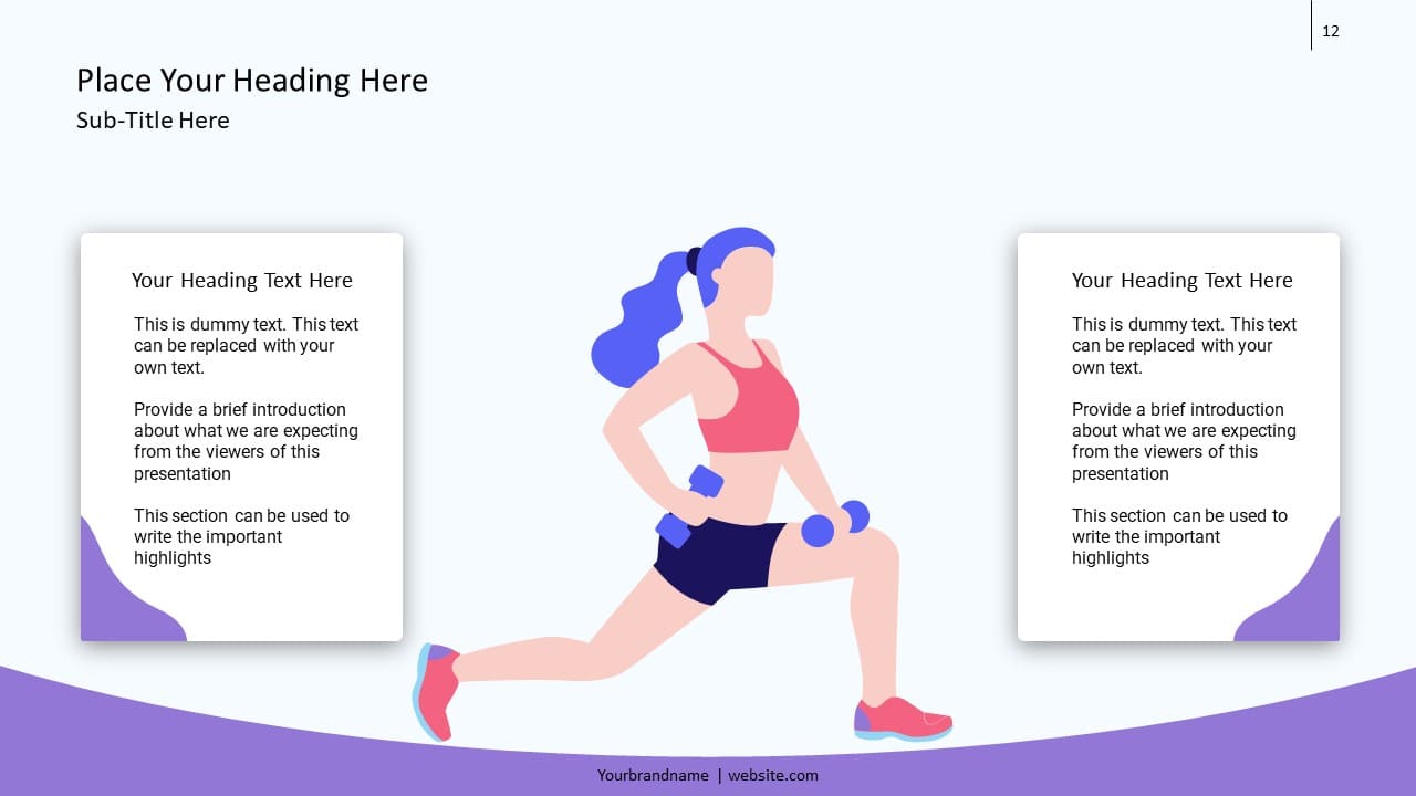 Free Women Workout Template - PowerPoint - PPT & Google Slides Download