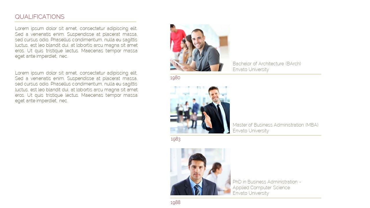 Free Premium Management Profile Template - Keynote - PPT & Google ...