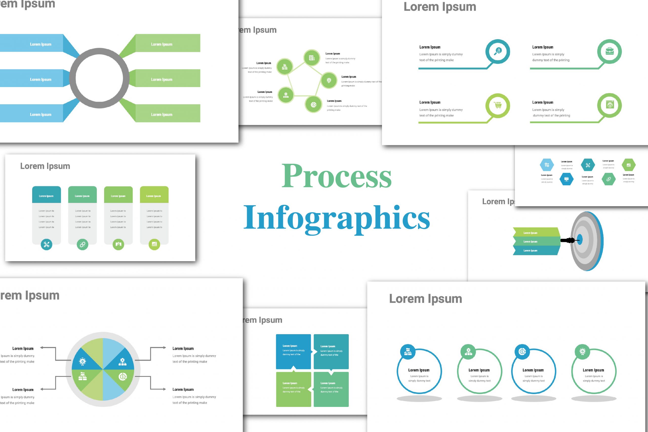 Free Process Infographic Template 2 PowerPoint PPT Google Slides 