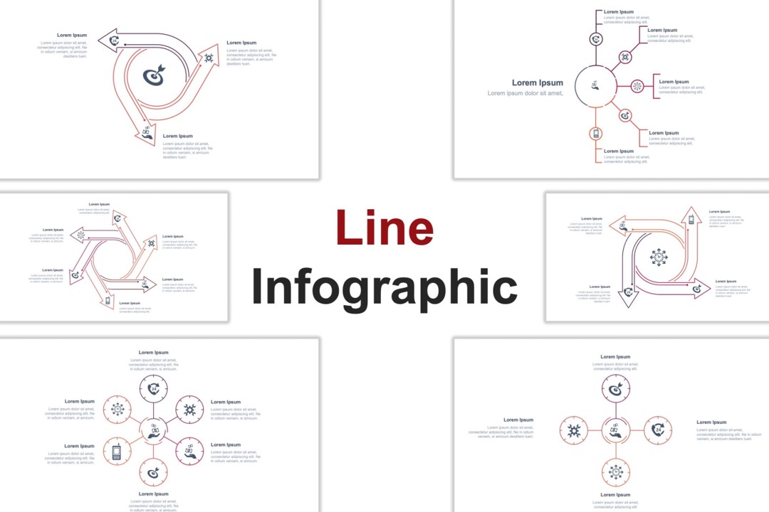 Free Line Infographic Template 1 - Google Slides - PPT & Google Slides ...