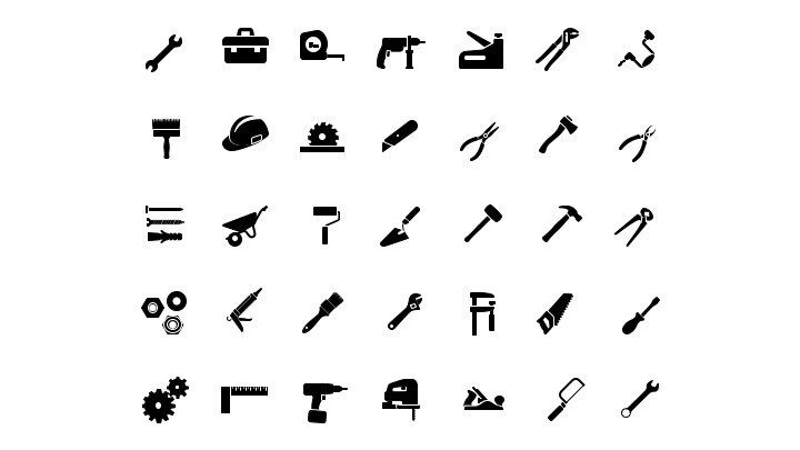 Free Tools Icon Pack - Keynote - PPT & Google Slides Download