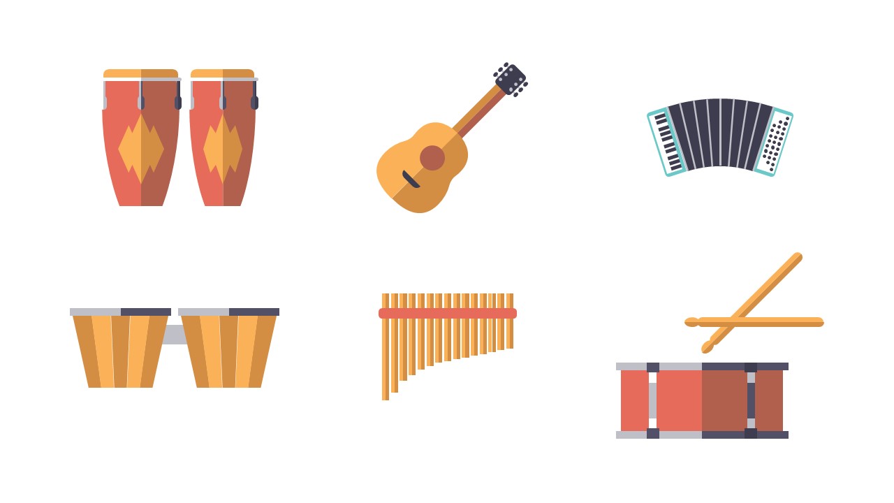 Free Music Instrument Icon Pack - Google Slides - PPT & Google Slides ...