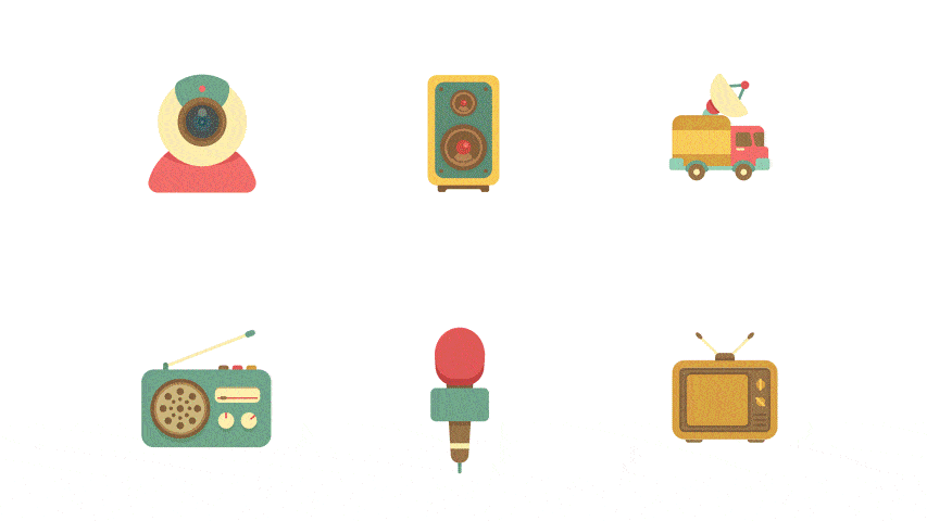 Free Communication & Media Animated GIF Icon pack 2 - PowerPoint - PPT ...