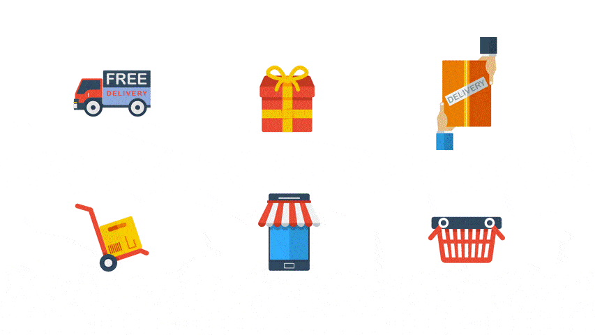 Free E-Commerce Shopping Animated GIF Icon pack - Google Slides - PPT ...